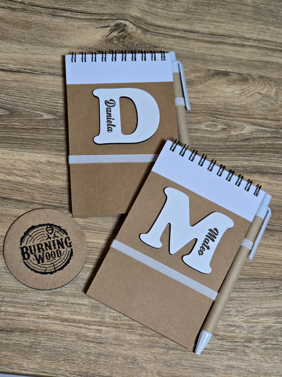 Personalized notebook + pen – BurningWood